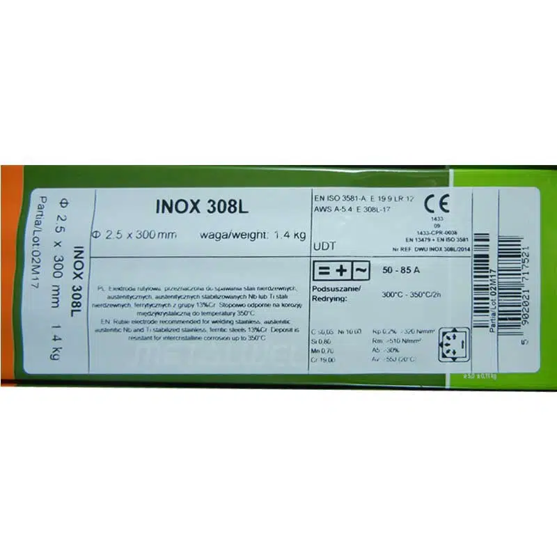 Electrozi Sudura Inox Metalweld E 308 - 2.5 mm - 1.4 kg | Kobill