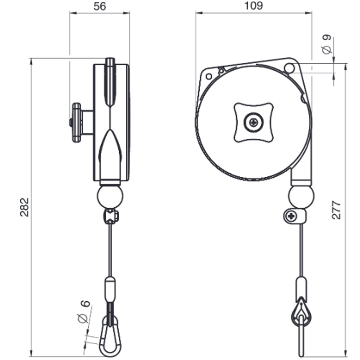 Echilibror Greutate 1-2 kg, 1.6 m, 9312 TECNA | Kobill